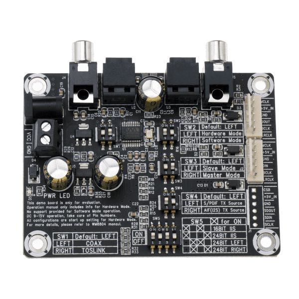 1AA916 CS4334 I2S to Analog Decode Board & WM8804 S/PDIF to I2S Converter