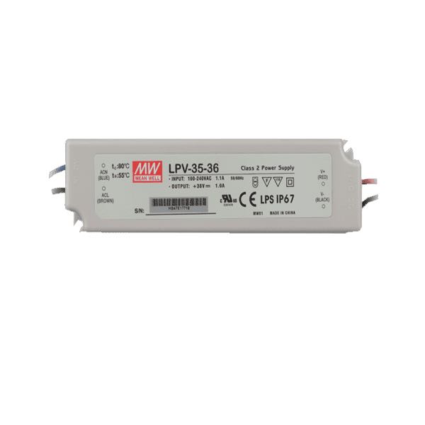 PS-SP11345 Mean Well LPV-35-36 36V 35W IP67 LED Driver
