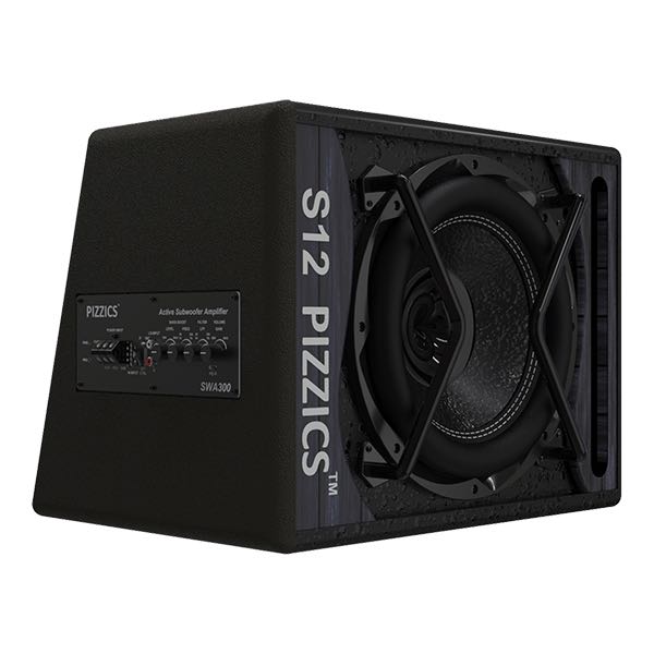 S12 PIZZICS 300W Active Car Subwoofer with Bass Boost PC UI Control - S12