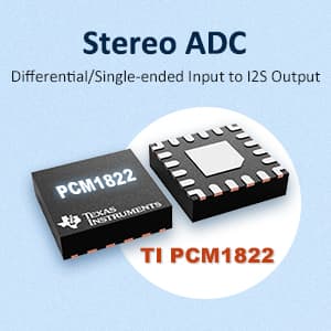 AA-AB41164 Analog to I2S Decode Board Stereo Audio ADC PCM1822 ...
