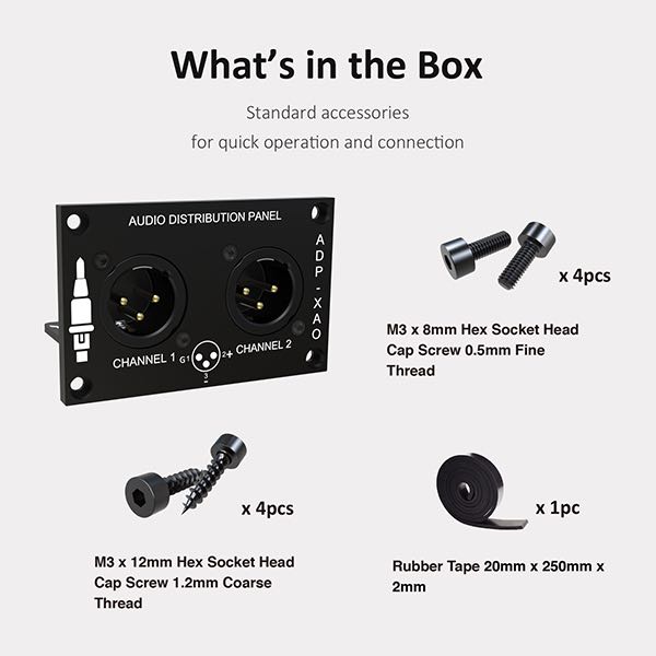 AA-AA11433 ADP-XAO XLR Analog Output Audio Distribution Panel 4mm ...