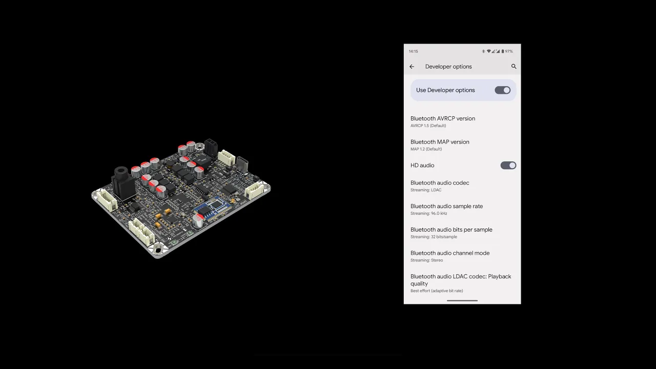 AA-AB41163 WONDOM BEB1 QCC5171 Bluetooth v5.3 / USB Decoder Analog Optical Coaxial Output