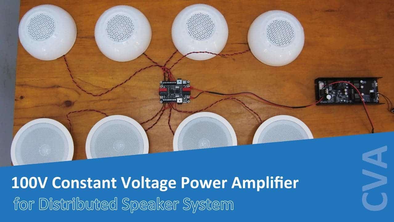 AA-CV11102 CVA-1100 100Watt 70V/100V RMS Power Amplifier for ...