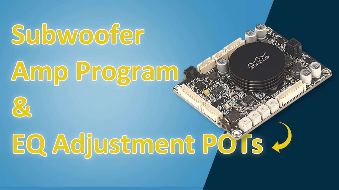 AA-JA32172 WONDOM JAB3-250 2 x 50 Watt Class D Audio Amplifier Board with Audio DSP - (for ...