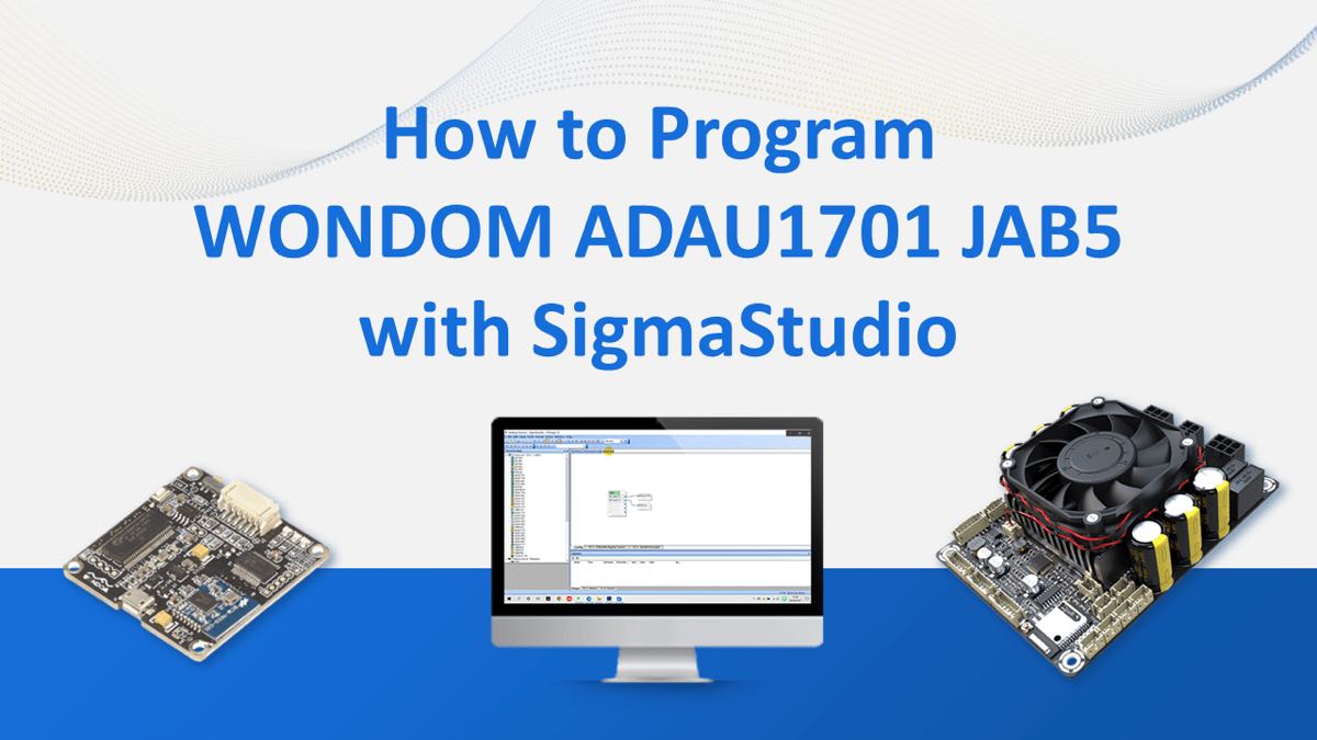 AA-JA33286 WONDOM JAB5 4x100 Watt Class D Amplifier Board w ADAU1701 DSP