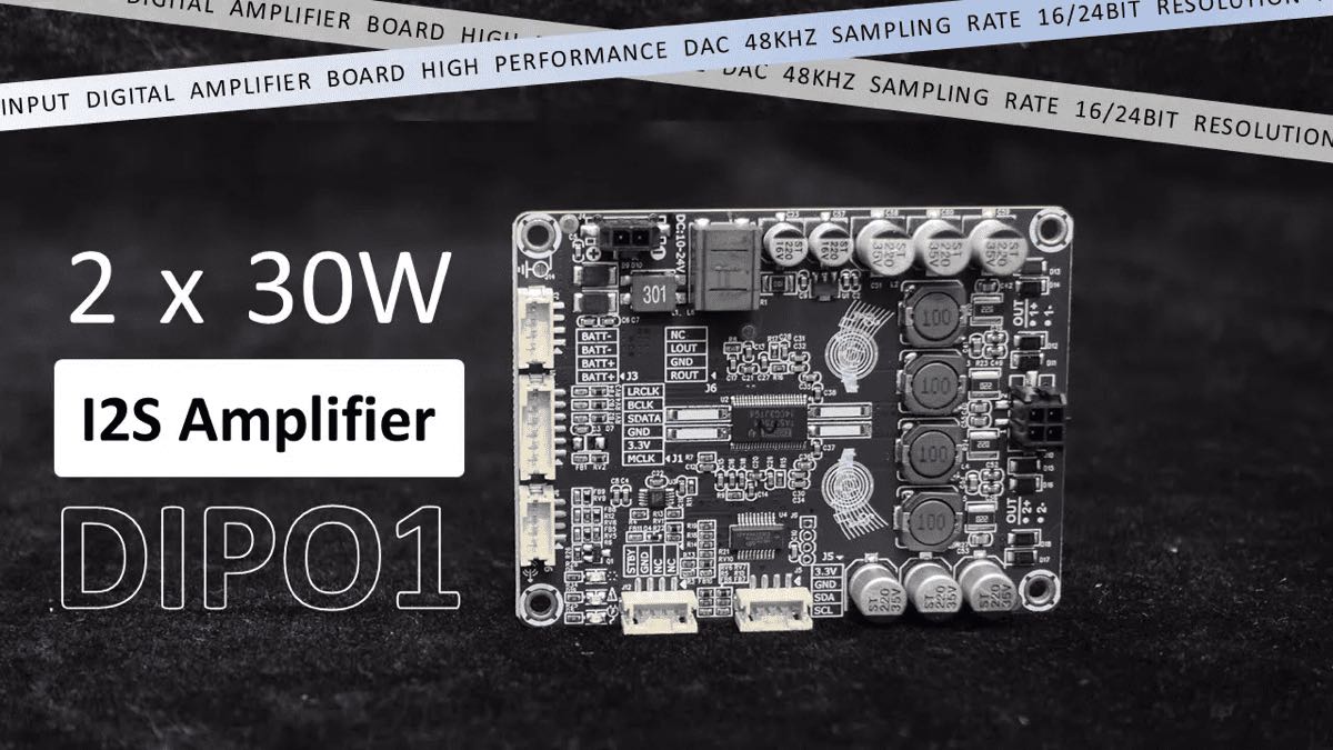AA-AB32255 WONDOM TAS5756 DIPO1 2 x 30 Watt Digital Input Class D Audio ...