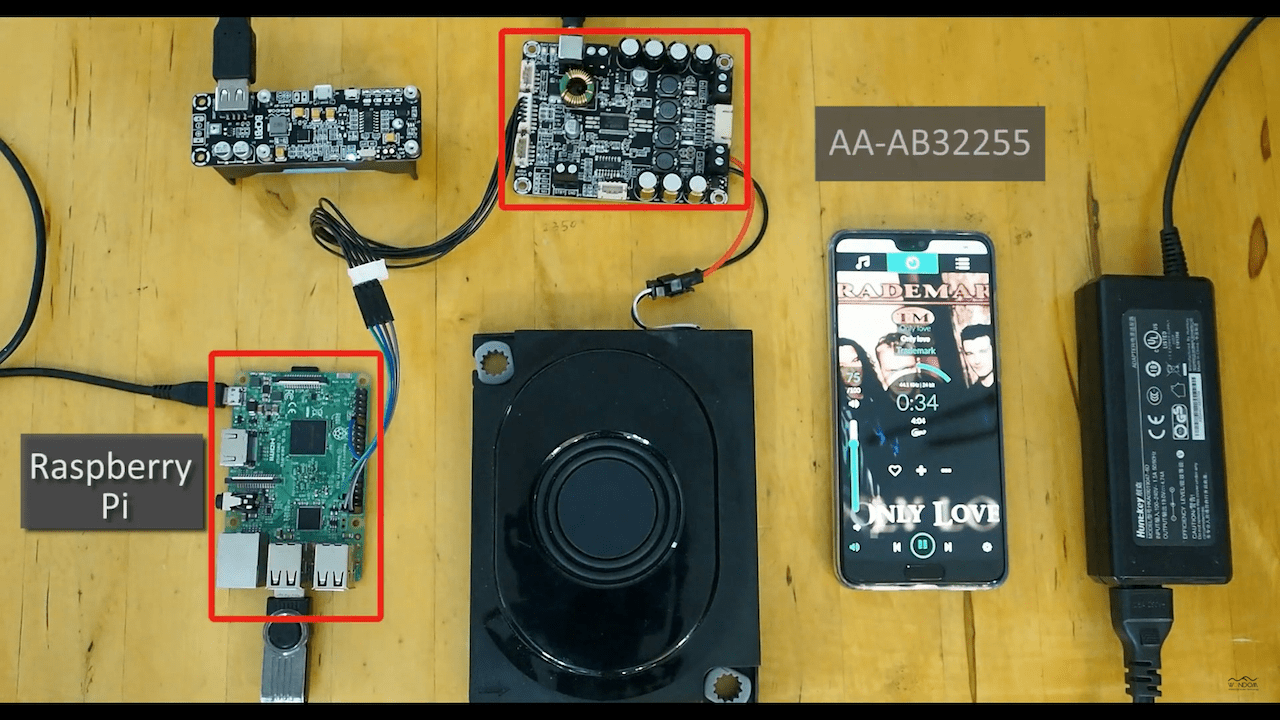 AA-AB32255 WONDOM TAS5756 DIPO1 2 x 30 Watt Digital Input Class D Audio Amplifier Board & DAC