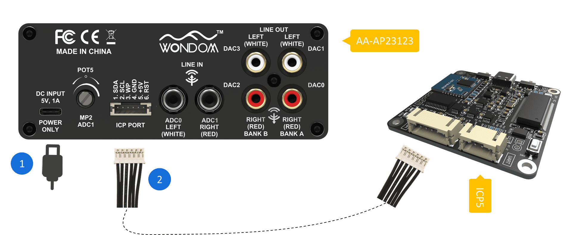 How to achieve SigmaStudio programming with AA-AP23123 | Wondom