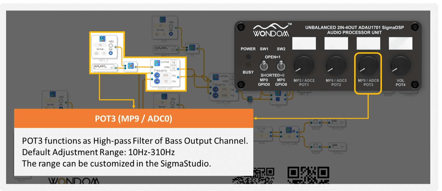 AA-AP23123 DSP preamp Demo program explanation | Wondom