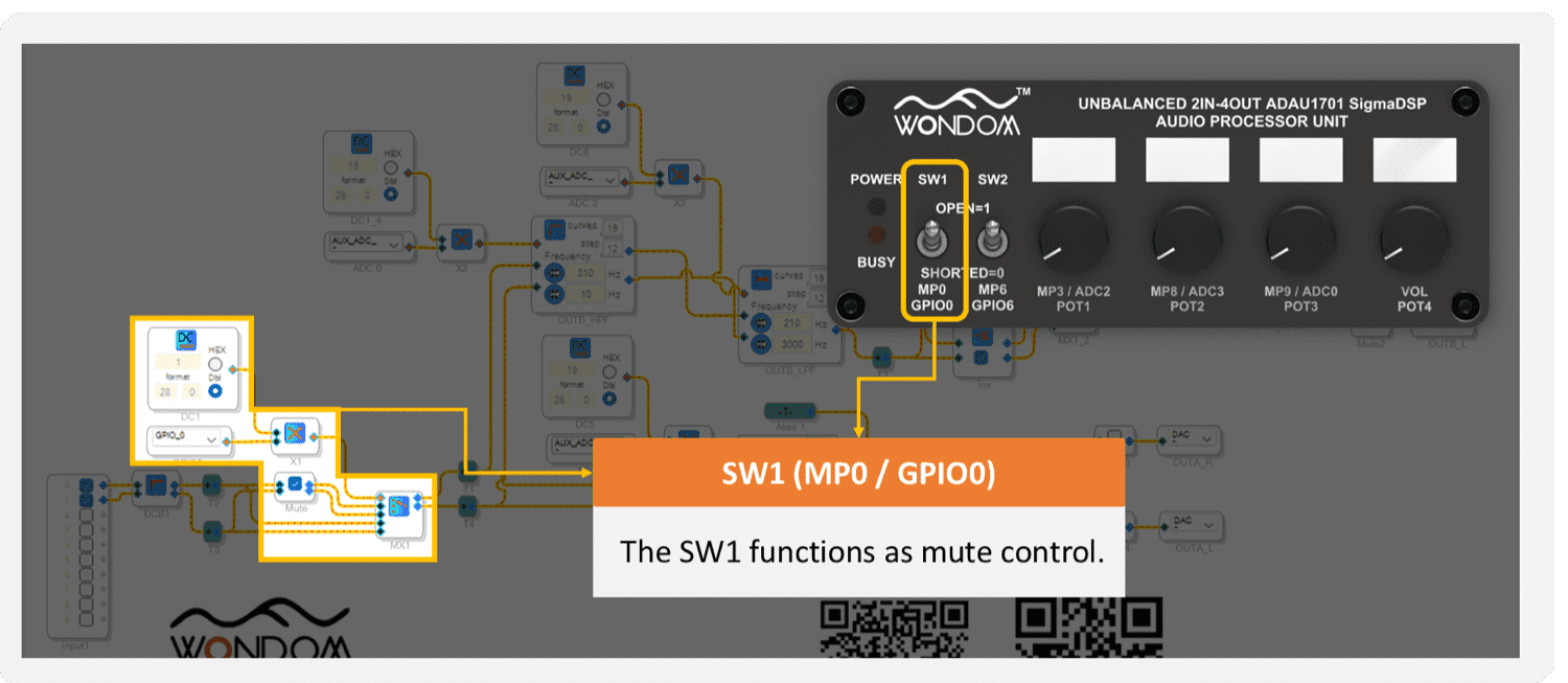 AA-AP23123 DSP preamp Demo program explanation | Wondom