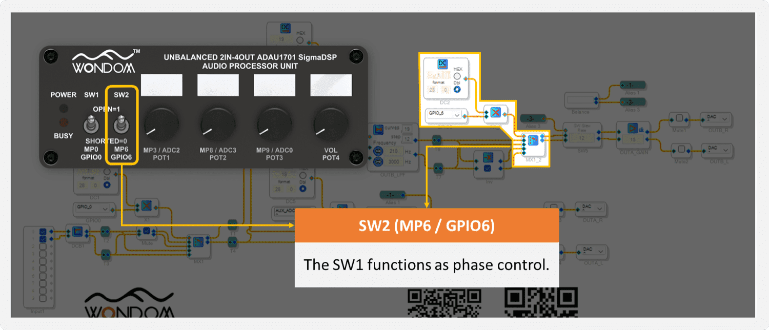 AA-AP23123 DSP preamp Demo program explanation | Wondom
