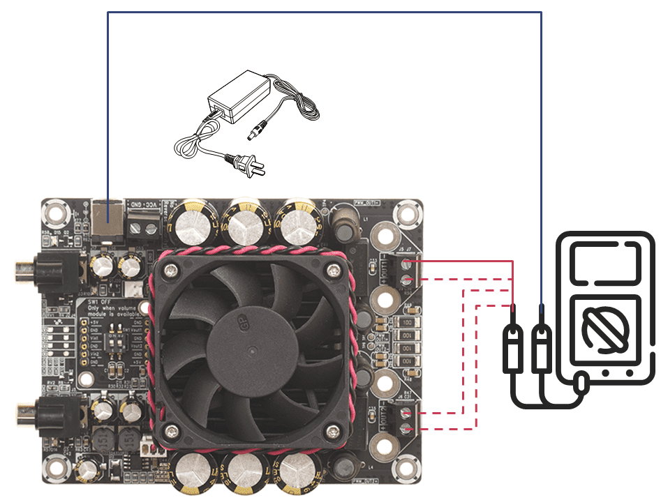 Amplifier Quick Check with a Multimeter | Wondom